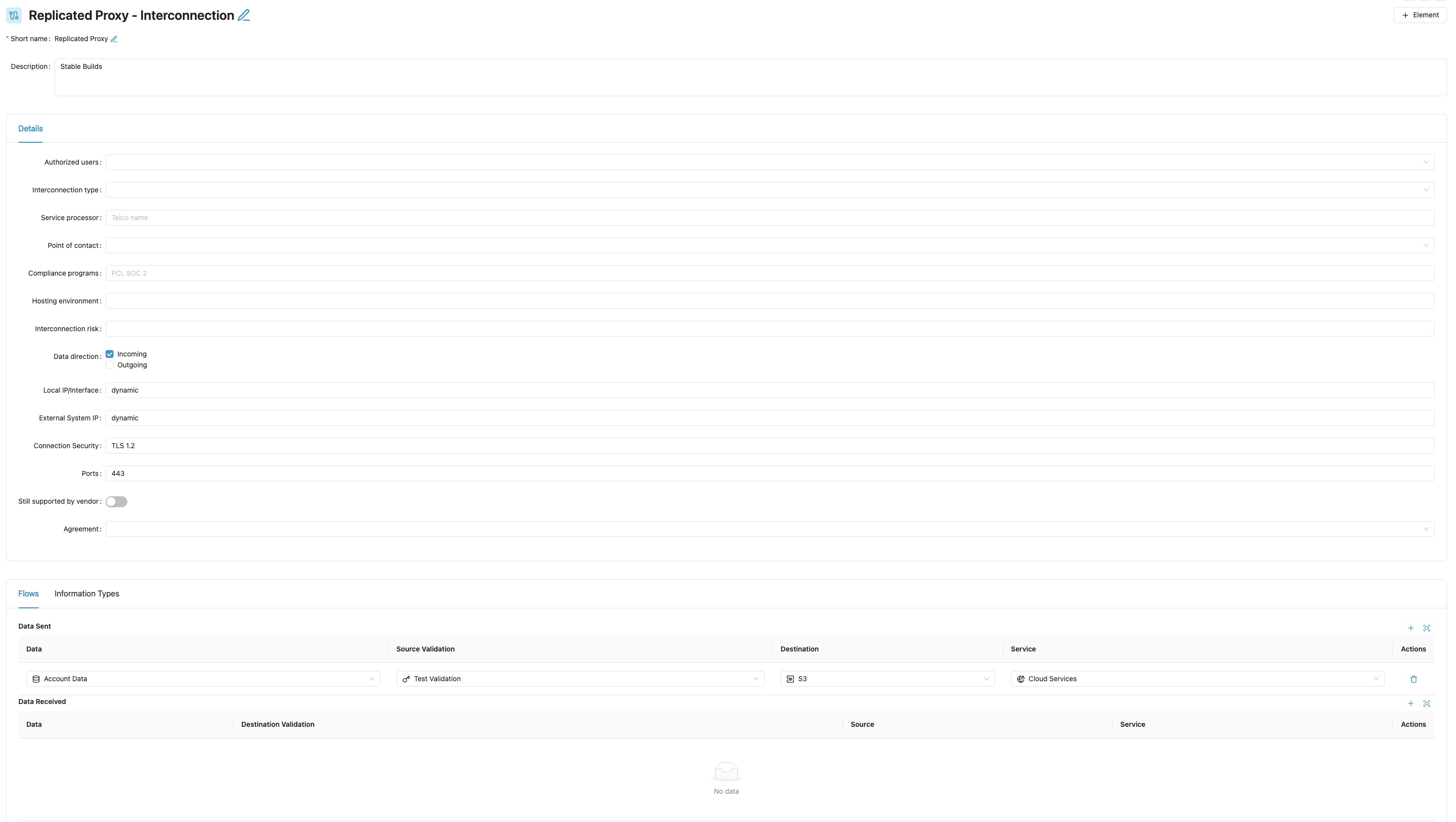 Populating Leveraged Authorization and Interconnection Data Type Field ...